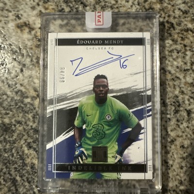 2021-22 Panini Impeccable Soccer Edouard Mendy Signed On Card AUTO 64/ ...
