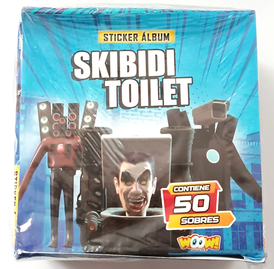 BOX SKIBIDI TOILET EW - 50 Sealed Bags PERU Edition 2023 Stickers ...