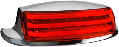 Custom Dynamics ProBeam Rear Fender Tip Lights Chrome/Red fits 15-19 H ...