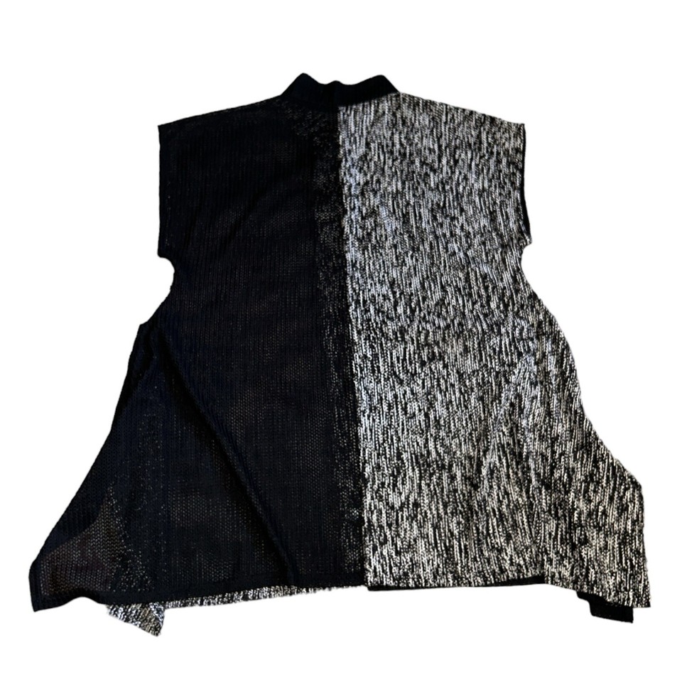 Damee Inc. Fishnet Black&White Fishnet Mesh Swing A Line Vest Size ...