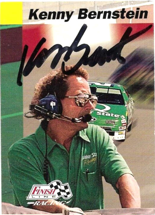 @NASCAR Kenny Bernstein signed 1993 FINISH LINE racing card NHRA #161 ...