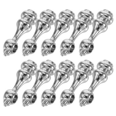 10pcs Zinc Alloy Glass Railing Post End Cap with 4mm Hole Diameter ...