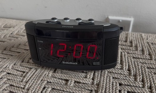 🍊Vintage Radio Shack Digital Red LED Alarm Clock Cat No 63-988 WORKS ...