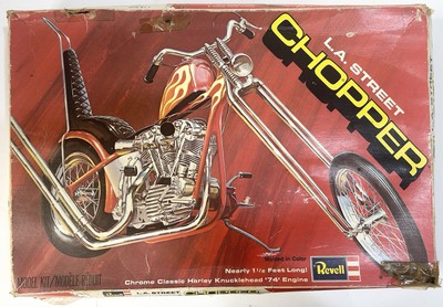 1971 Revell LA Street Chopper 1/8 Scale Plastic Model "Chopper ...