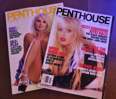 2 Penthouse Magazine May 1998 And November 1998 Ozzy Osbourne Excellent 5947