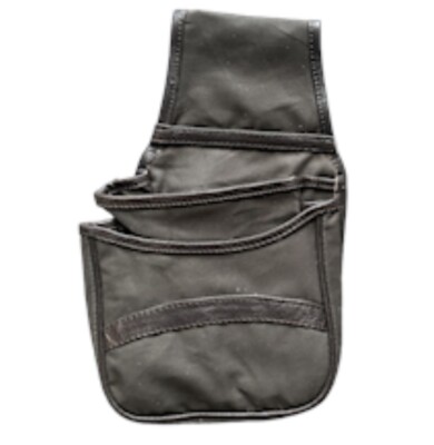 Skeet Pouch Real Leather/canvas Green : clay pigeon shooting ...