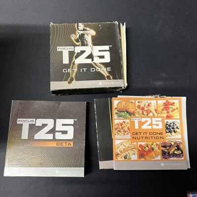 FOCUS T25 Alpha + Beta Get It Done Workout 9 Disc DVD Set | eBay