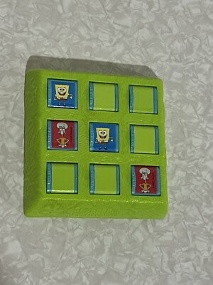 SpongeBob SquarePants Burger King Tic Tac Toe Toy Squidward Tentacles ...