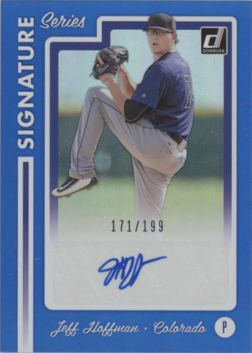 2017 Panini Donruss - Signature Series Jeff Hoffman #SS-JH Blue /199 ...