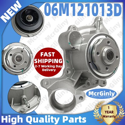 Engine Water Pump #06M121013D #06M121013C For VW Touareg AUDI S4 S5 A6 ...