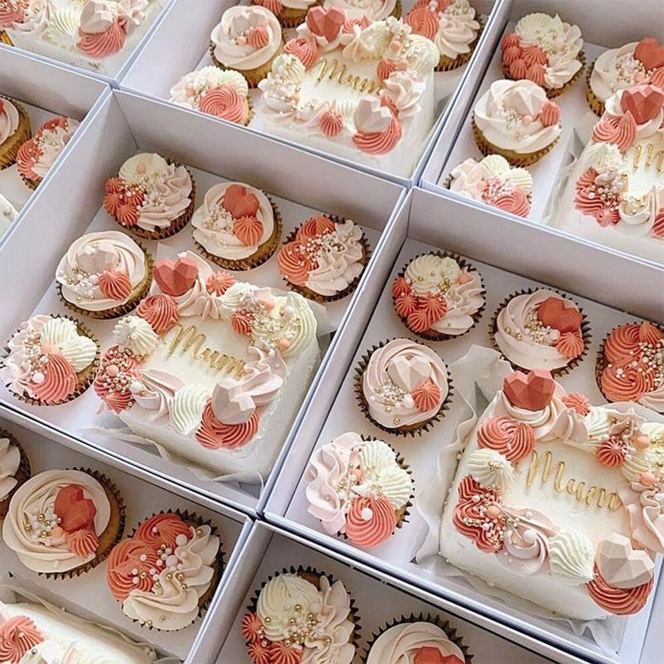 20X Clear Lid Bento Cake Cupcake Boxes Windowed Cupcakes Boxes Wedding ...
