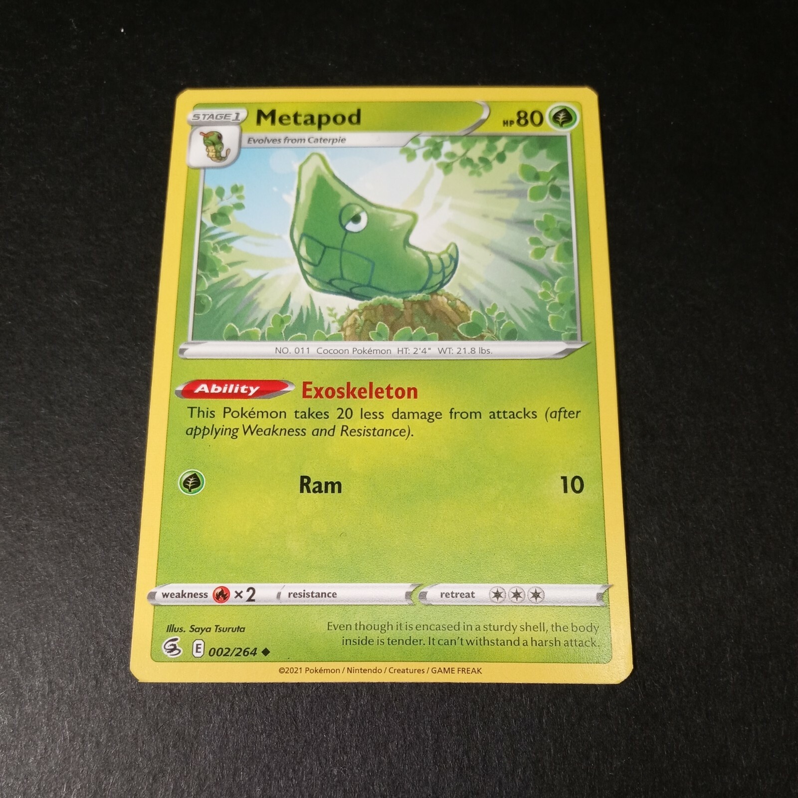 Pokemon Fusion Strike Metapod Uncommon Card 002/264 NM | eBay