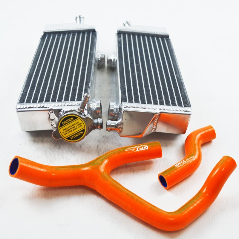 Aluminum Radiator Hose For 2013-2015 KTM 250/350/450 SXF/SX-F/XC-F/XCF ...