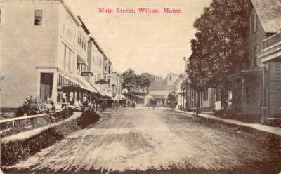 Wilton Maine Main Street Vintage Postcard AA25849 | eBay