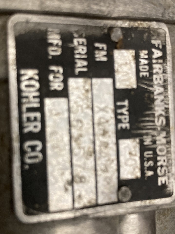 FAIRBANKS-MORSE FMX4B44B Magneto Points Cap Rotor for Kohler | eBay