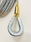 5/8 x 35' Steel Core Wire Rope Winch Line Tow Cable Extension Eye Hook ...