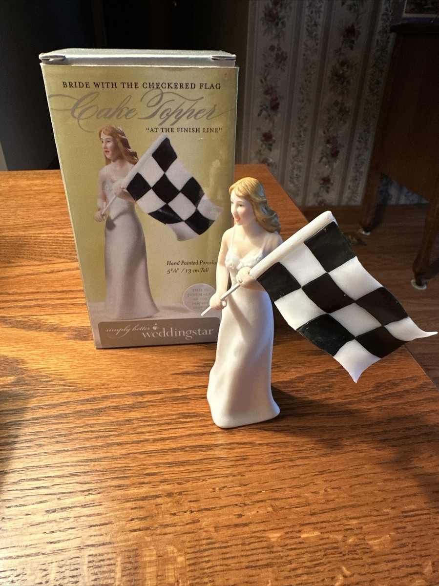 Checkered Flag Cupcake Topper Finish Checkered Flag Racing Von The