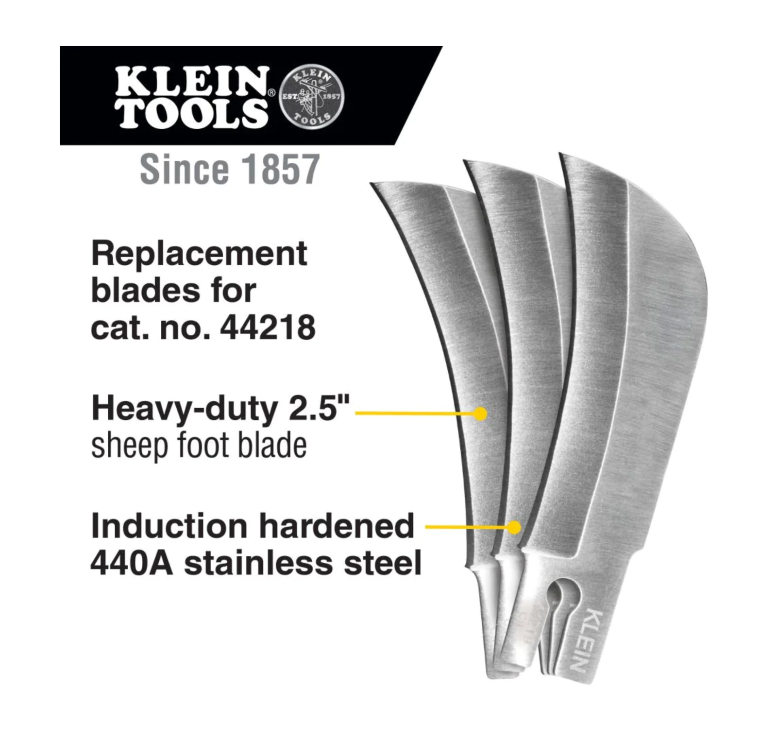 Klein Tools 44219 Replacement Hawkbill Blade for 44218 Wire Stripping ...