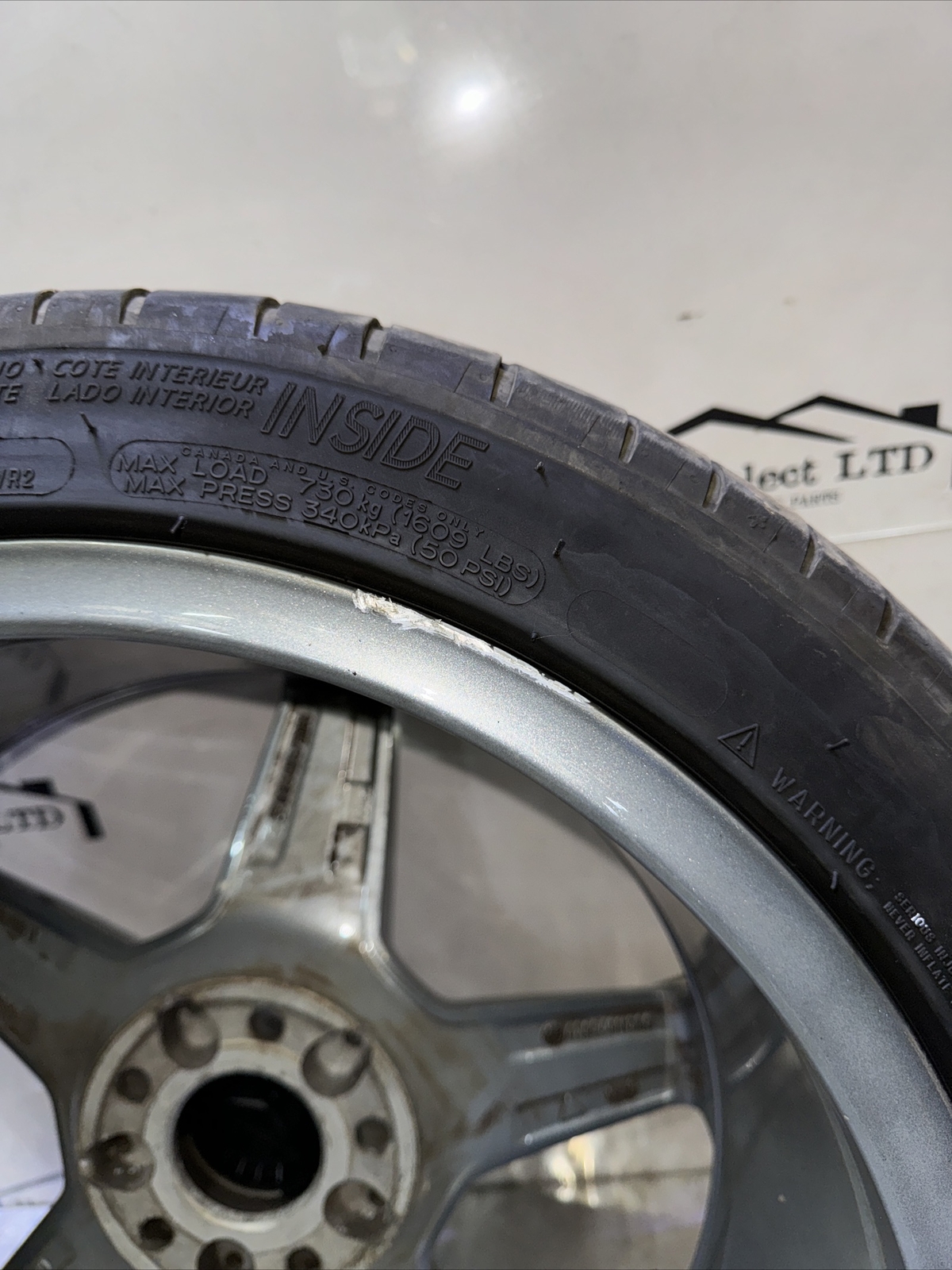 MERCEDES C CLASS AMG W205 REAR ALLOY WHEEL WITH TYRE A2054011200 C2 ...
