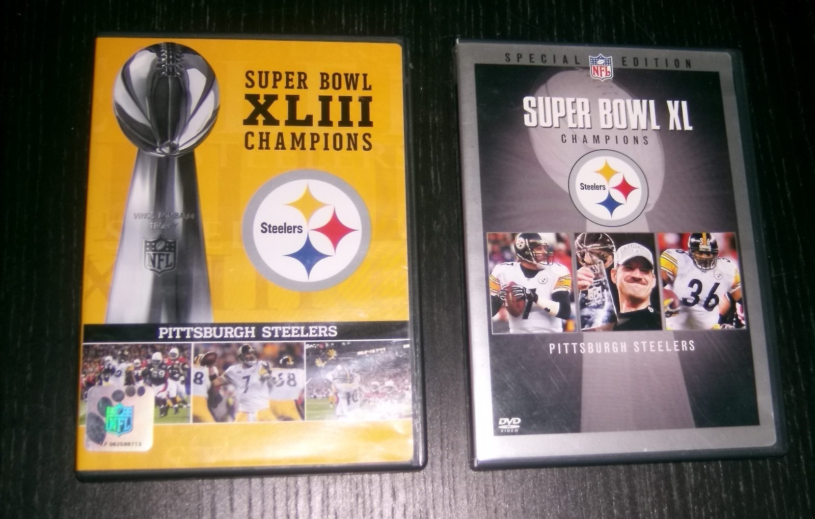 FOOTBALL PITTSBURGH STEELERS LOT OF 2 SUPER BOWL DVDS | eBay