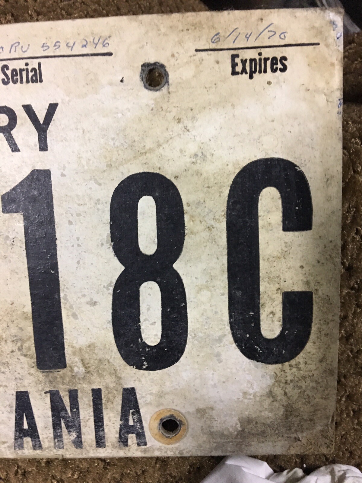1970 Pennsylvania PA Temporary License Plate | eBay