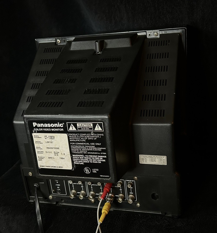 PANASONIC 🔥 CT-1383Y 13" RARE RETRO GAMING CRT COLOR VIDEO MONITOR pvm ...