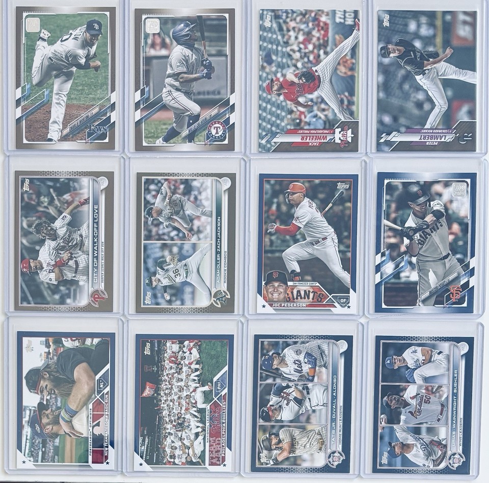 108 MLB Baseball Card Lot A - Topps Inserts, #’d, SP (All Cards ...