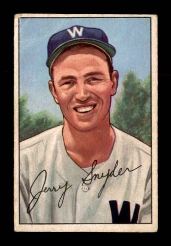 1952 Bowman #246 Jerry Snyder RC VG X2820410 | eBay