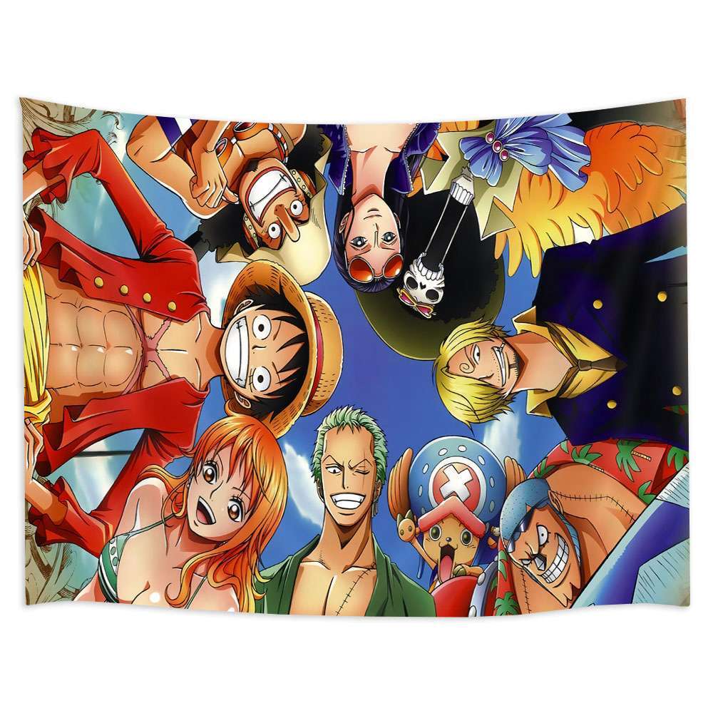 Tapestry Wall Hanging Large Ceilings Anime Poster One Piece Luffy Sanji ...