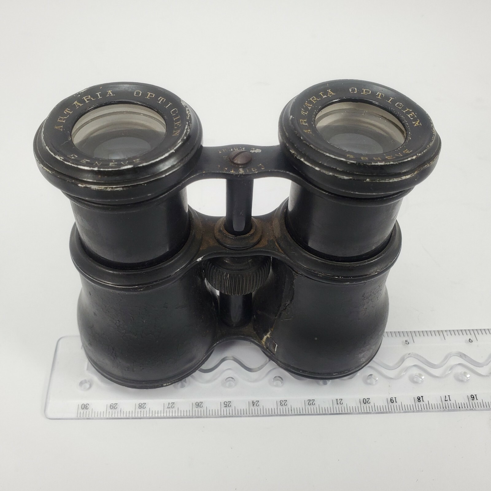 Vintage Swiss Binoculars Artaria Opticien Geneva WWII Era Crystal ...