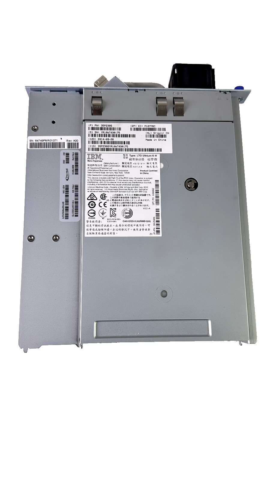 Spectra Logic LTO-6 HH T50e Library TAPE DRIVE FC 35P2306 90979510 IBM ...