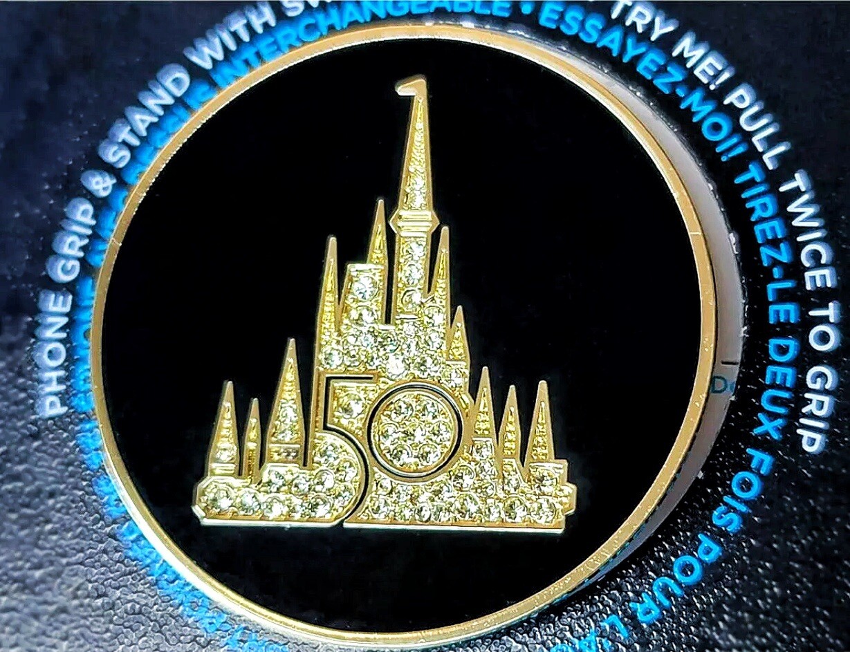 PopSockets Luxe Disney 50th Cinderella Castle Enamel Metal Swarovski ...