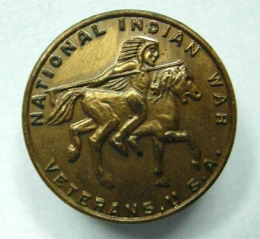 Indian Wars Bronze Veteran Lapel Button - St Louis Button Co | eBay