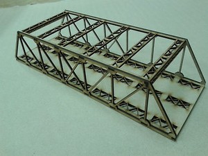 Model Railway Twin Track Girder Bridge Kit OO Gauge Laser Cut 3mm MDF ...