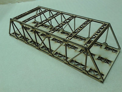 Model Railway Twin Track Girder Bridge Kit OO Gauge Laser Cut 3mm MDF ...