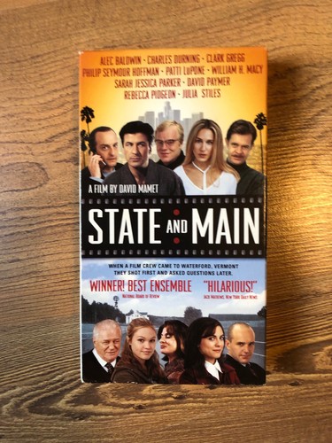 State and Main starring Alec Baldwin & Sarah Jessica Parker (VHS, 2000 ...