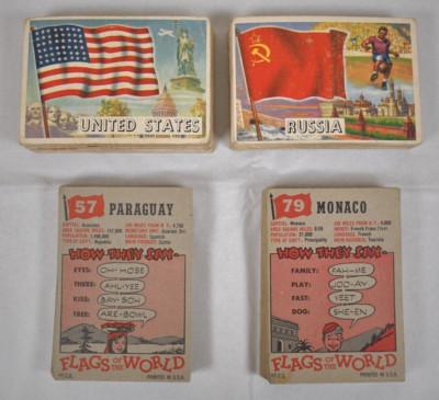 98 Vtg 1956-1959 A&BC Gum TOPPS Flags of the World Trading Cards | eBay
