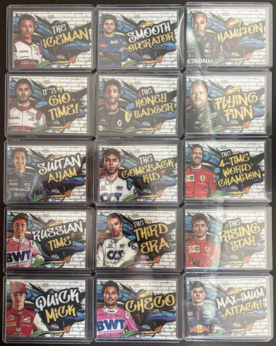 2020 Topps Chrome Formula 1 F1 TRACK TAGS 15-Card Set..Hamilton/Max ...
