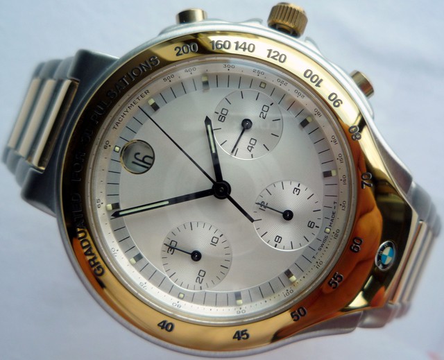 BMW M Power Motorsport Car Accessory Automatic Watch Chronograph ...