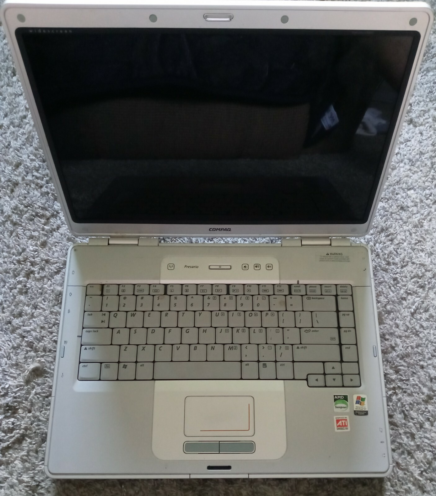 Compaq Presario V5000 Laptop Computer Used Not Checked Parts Repair 15 ...