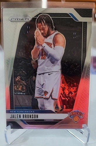 Jalen Brunson 2024-25 Prizm #217 SSP "Prayer Hands" Image Variation ...