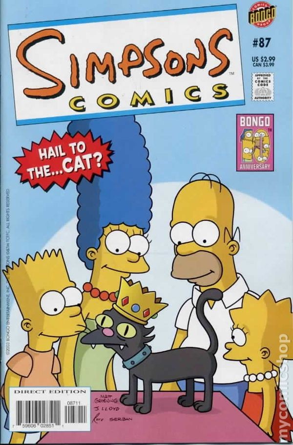 Simpsons Comics #87D VG+ 4.5 2003 Stock Image Low Grade | eBay
