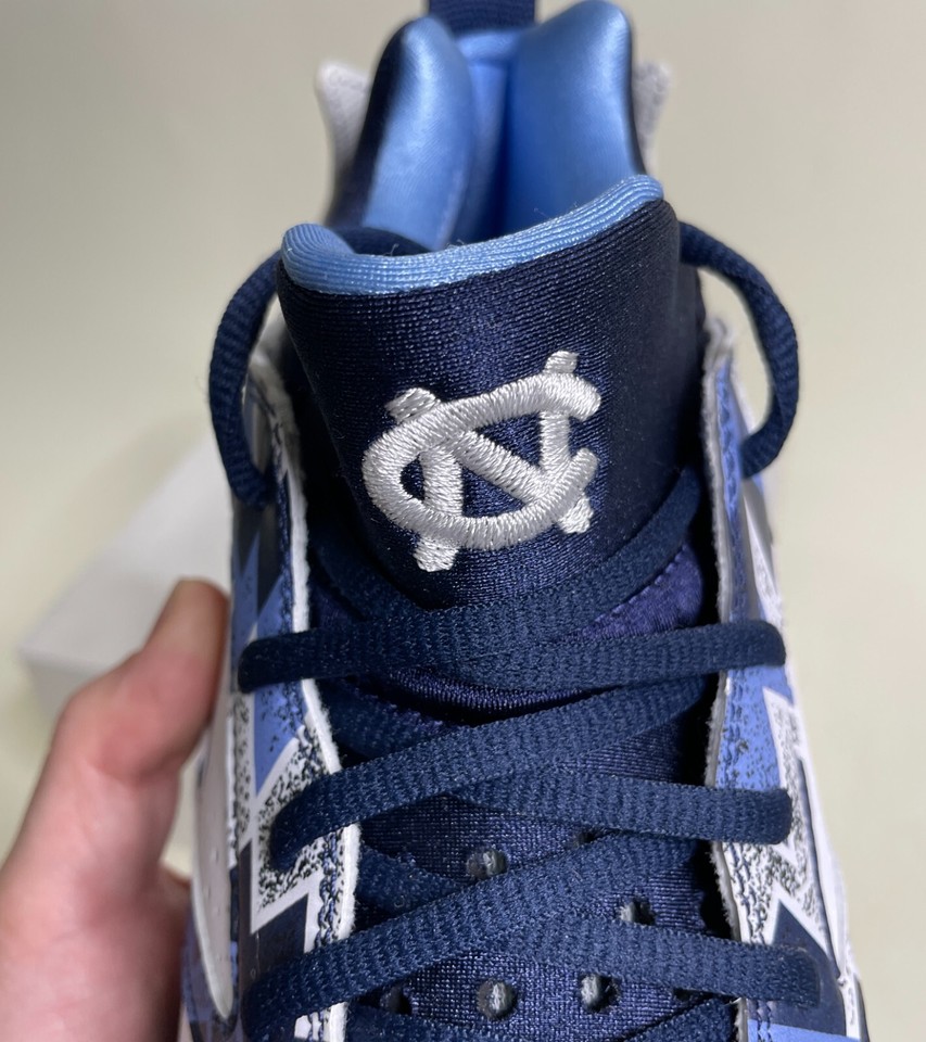 Nike Jordan 7 Low Vapor Edge UNC Player Exclusive Football Cleats Mens ...