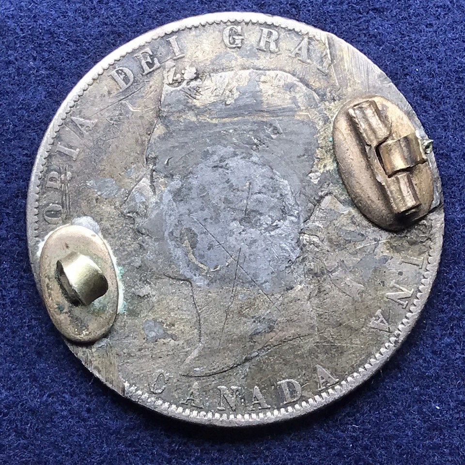 Canada: Victorian Half Dollar 50 Cent Love Token, Engraved Monogram | eBay