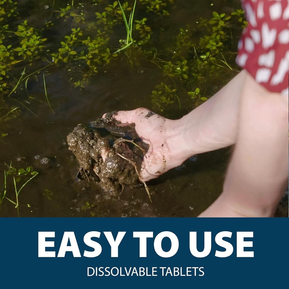 Natural Pond Muck Remover Cleans Clears Away Muck Sludge Bacteria Enzyme Tablets | eBay