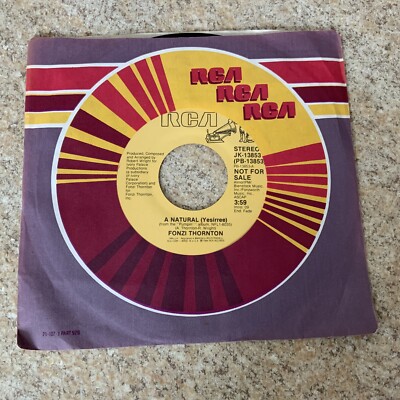 FONZI THORNTON: A Natural (Yesiree) 1984 RCA 7" Demo Single 45rpm | eBay