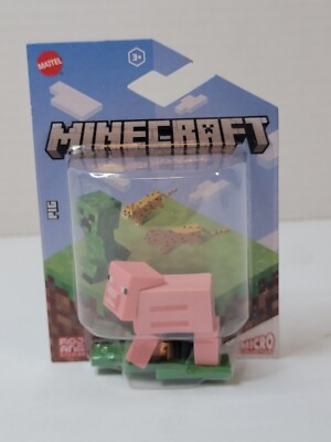 Minecraft Pink Pig Micro Collection 2" Mini Figure Mattel Mojang | eBay