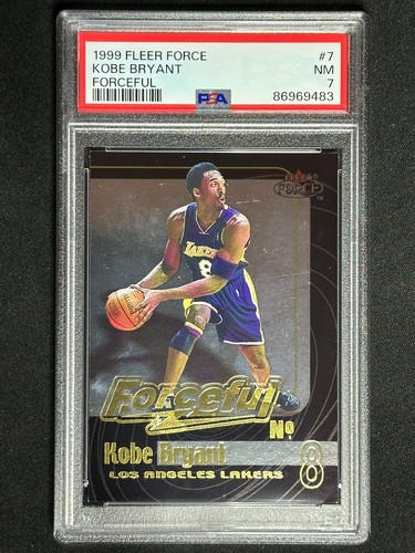 1999 Fleer Force Forceful Kobe Bryant #7 PSA Graded Card Lakers GOAT ...
