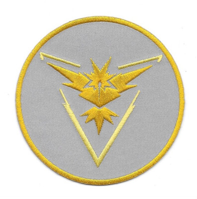 Pokemon Go Game Team Instinct Logo 3.5" Round Embroidered Patch, NEW ...