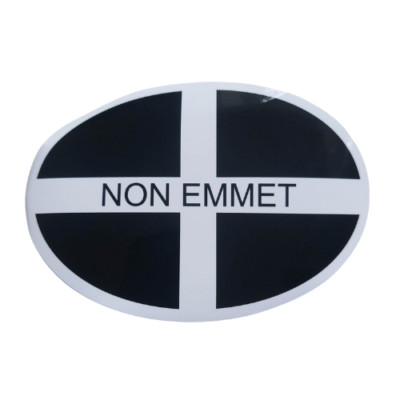 1x Non Emmet Cornwall Flag Themed Car Sticker Bumper Window Funny ...